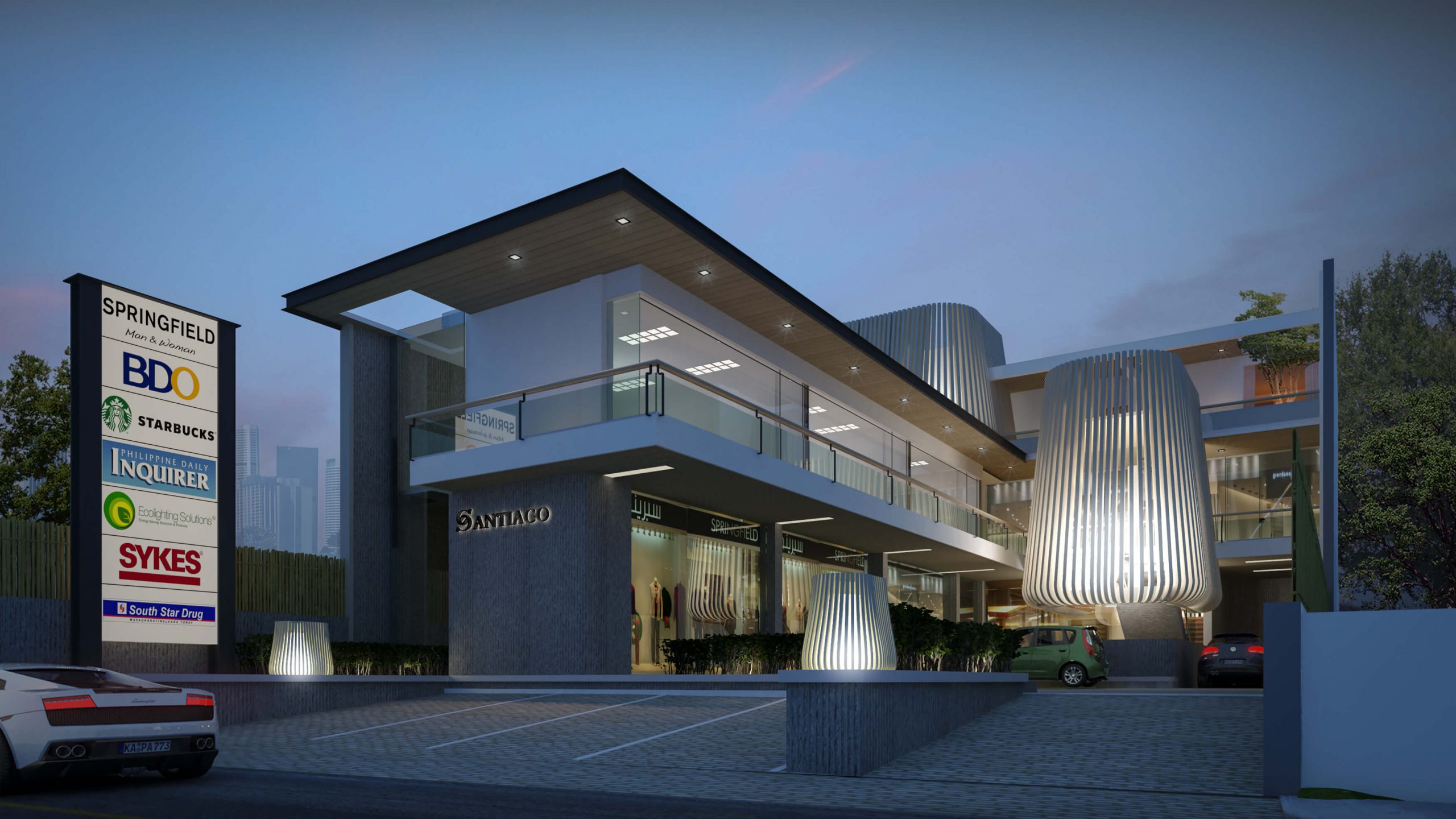 Santiago Commercial Center - FMK3 Architects Sustainable Architecture